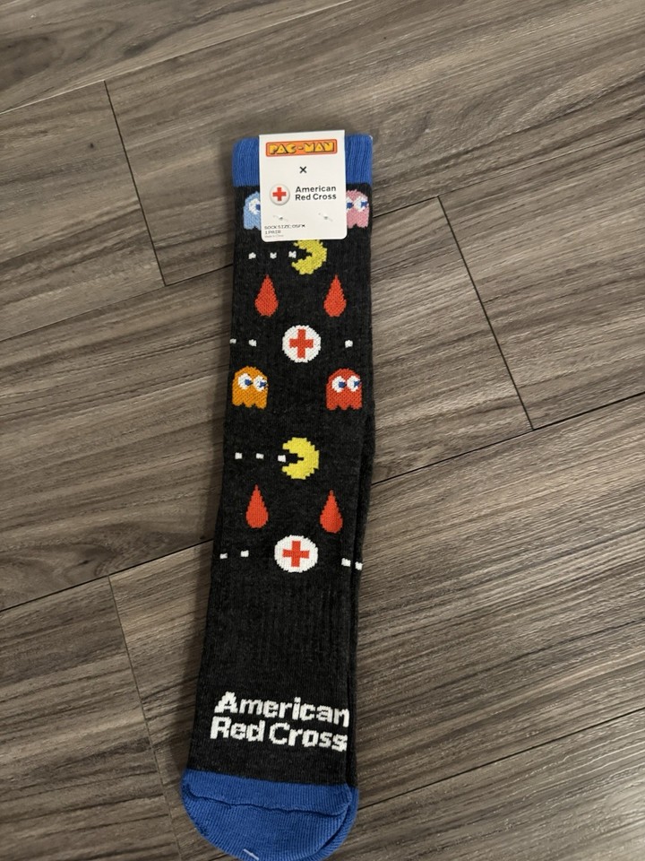 Collectible American Red Cross PAC MAN Socks | eBay
