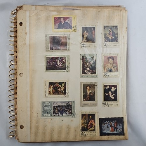 Vintage Worldwide Stamp Album 300+ Mixed Commemorative & Foreign Issues ...