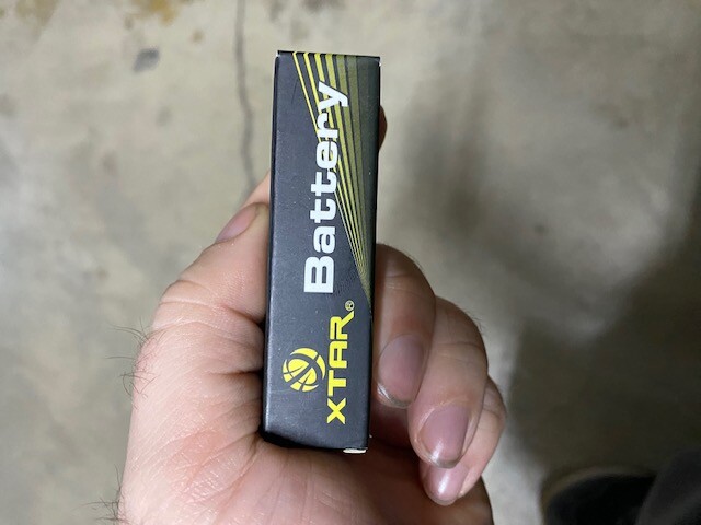 (1) XTar Protected 18700 2600mAh Button Top Rechargeable 3.7V Li-Ion ...