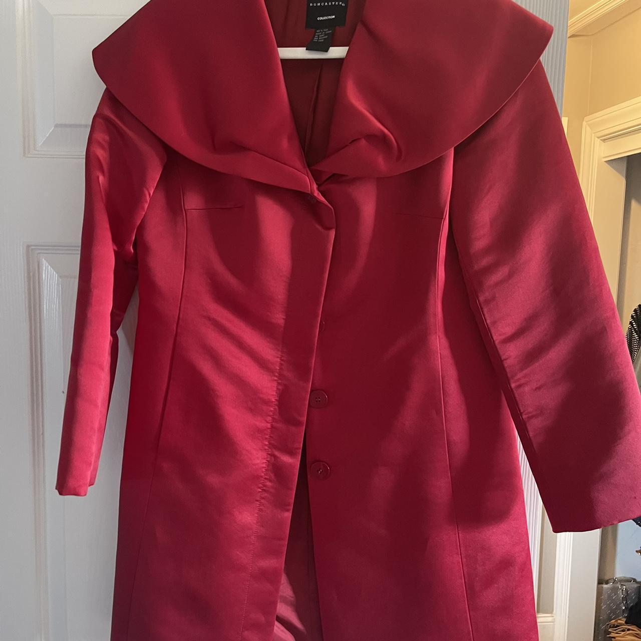 Doncaster Womens Notch Collar Duster Jacket, Size 8 | eBay