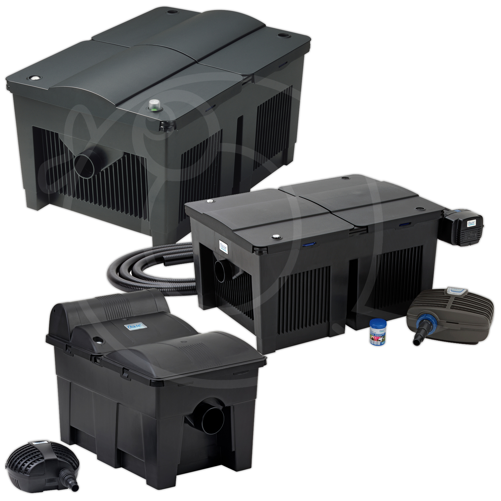 Oase BioSmart Pond Filter Sets with Pump Hose UVC Water Clarifier Fish ...