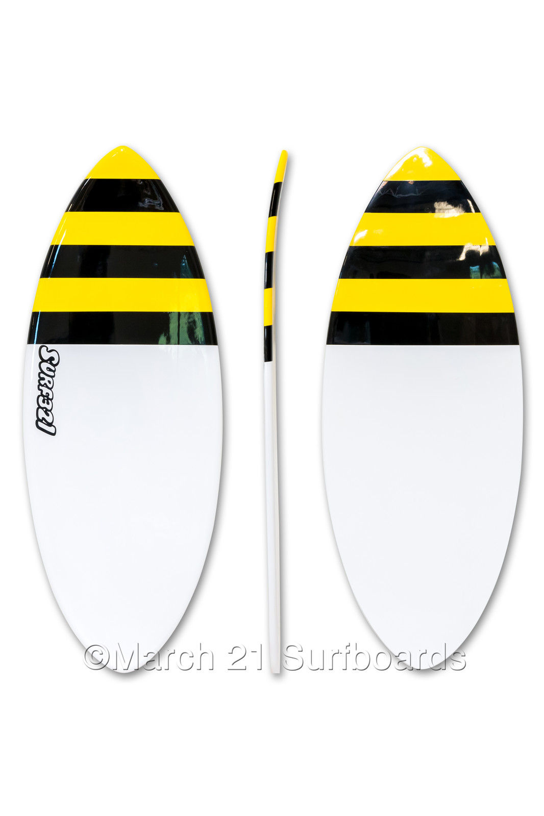 52" Epoxy EPS Skimboard Medium Pin Tail Bee Skim Surf | eBay