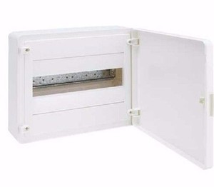 Hager ENCLOSURE 63A 400V IP40 1-Row, Opaque Door, Flush Mount - 12 Or ...