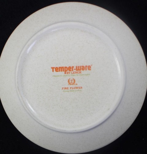 Lenox Fire Flower Set of 4 Bread & Butter Plates and 1 Coupe Cereal ...