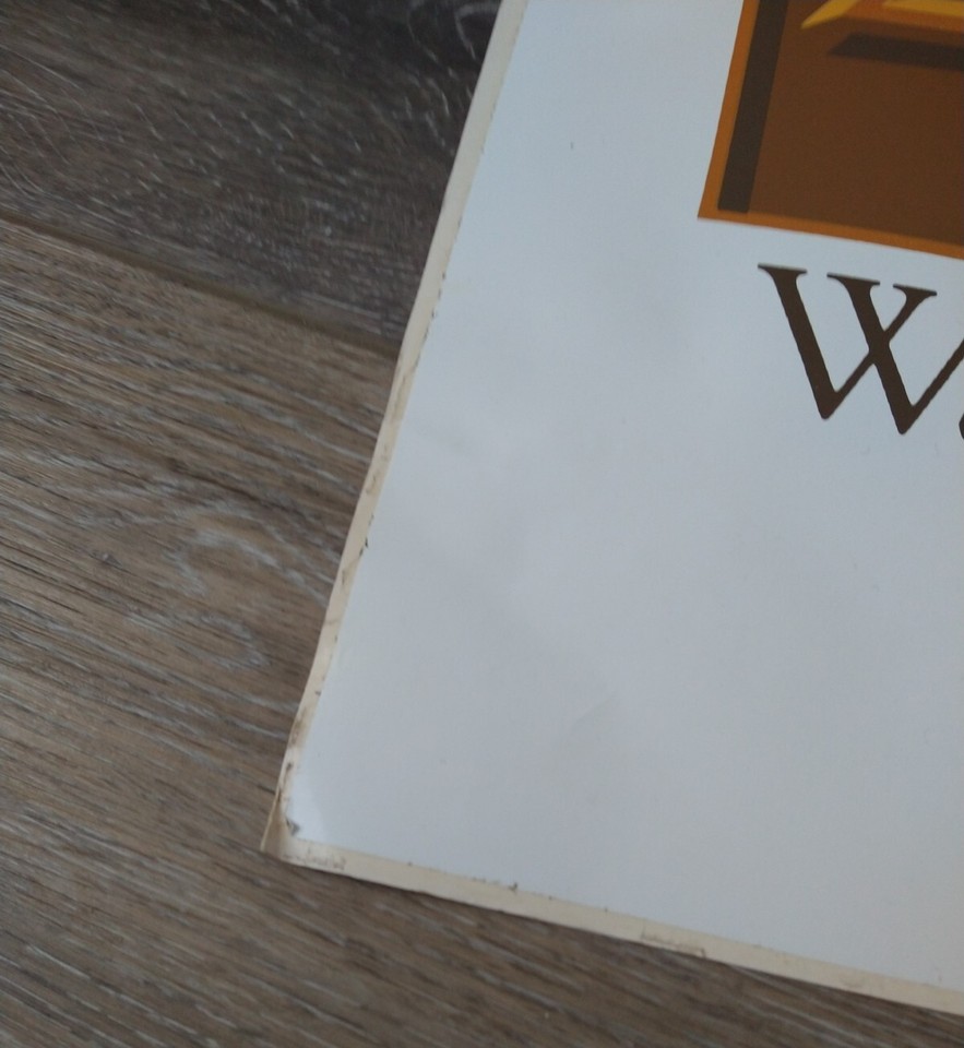 WDW Vintage DISNEY WORLD Resort Unseen Early Concept Logo Decal Poster ...