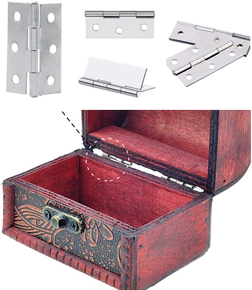 10/20 Pc 2" Butt Hinges Stainless Steel Cabinet Hinges Small Door ...
