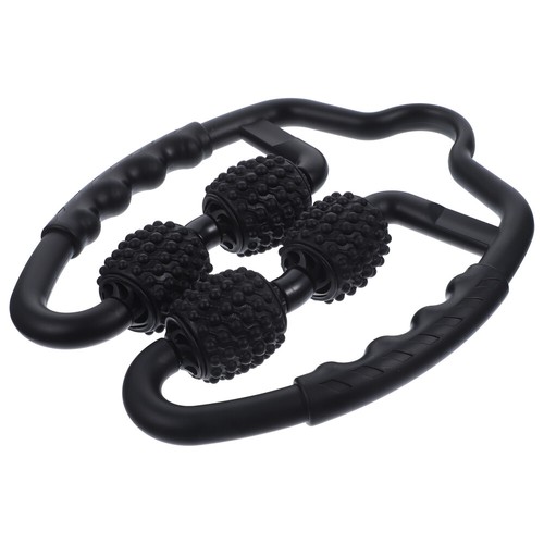 M Fitness Castor Wheels Muscle Soreness Massager Trigger Point Roller ...