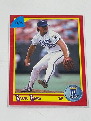 Steve Farr - Score' 90, Relief Pitcher, Kansas City Royals, Mint #356 ...