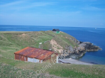 Photo 6x4 Tin shacks above Porth y Cychod Rhos-y-llan There are a ...