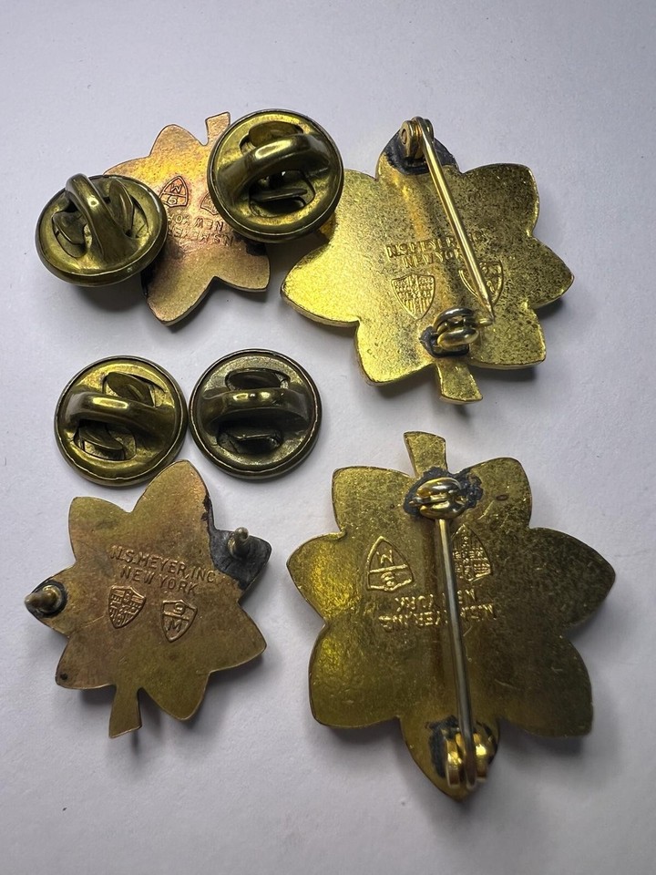 2 + 2 WWII WW2 Vintage Lieutenant Colonel Oak Leaf Insignia Military ...