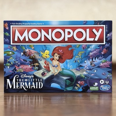 Monopoly Disney's The Little Mermaid Edition Board Game Hasbro Brand ...