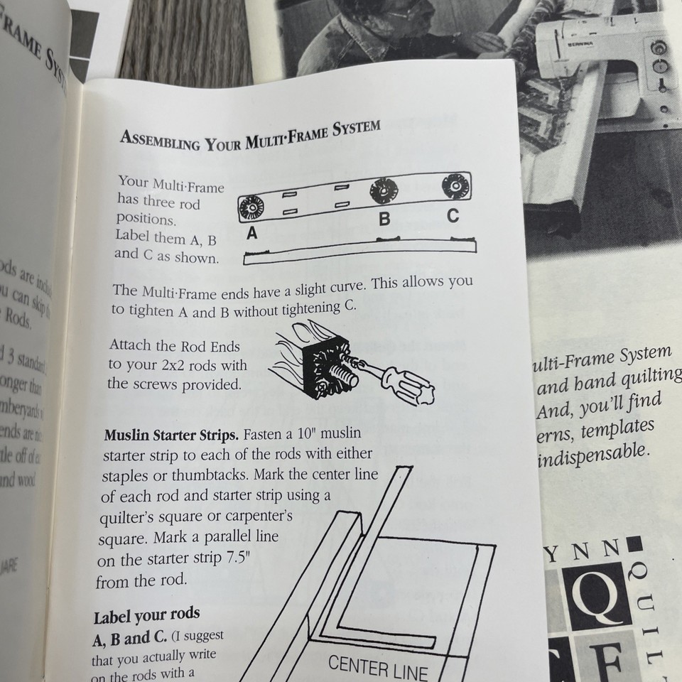 New Flynn Multi-Frame Kit Open Box No Basting Machine Hand Quilt ...