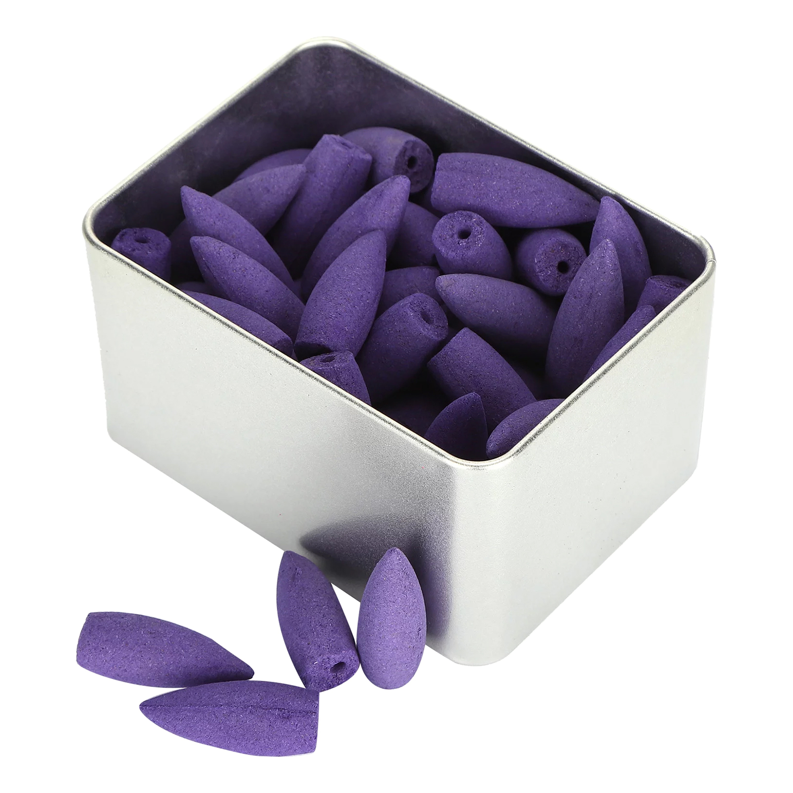 50pcs Natural Backflow Incense Cones Home Decor Yoga Lavender Scent ...