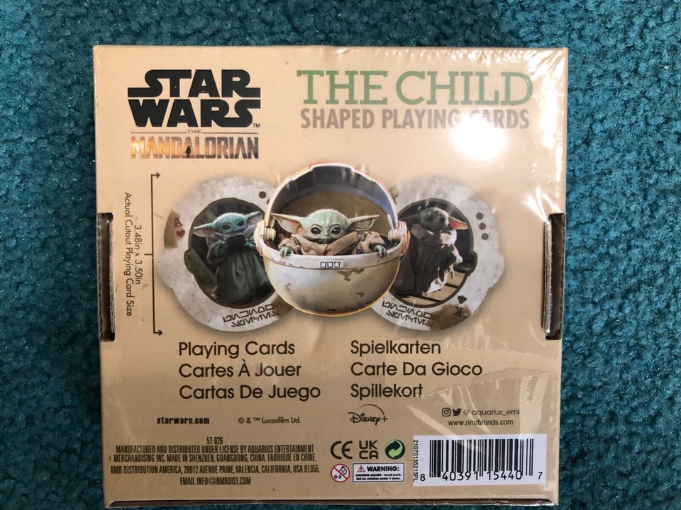 Star Wars Playing Cards The Mandalorian Grogu Baby Yoda The Child ...