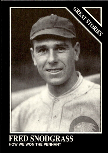 1991 Conlon Collection - The Sporting News - FRED SNODGRASS 😎 Trading ...