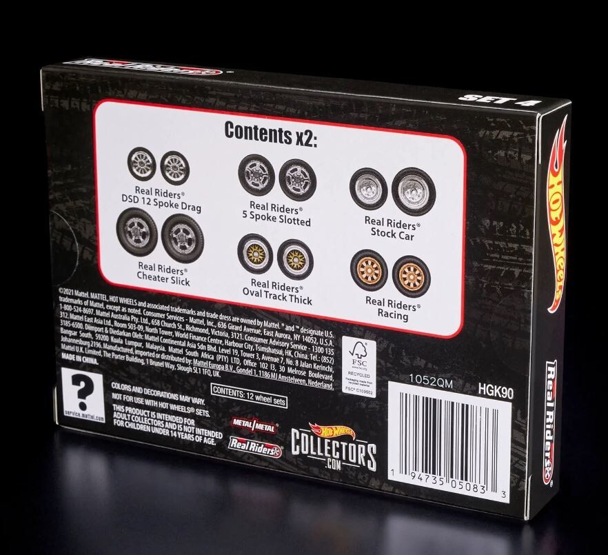 LOT OF 4 2022 HOT WHEELS RLC REAL RIDERS WHEEL PACK SETS - 1, 2, 3, 4 ...