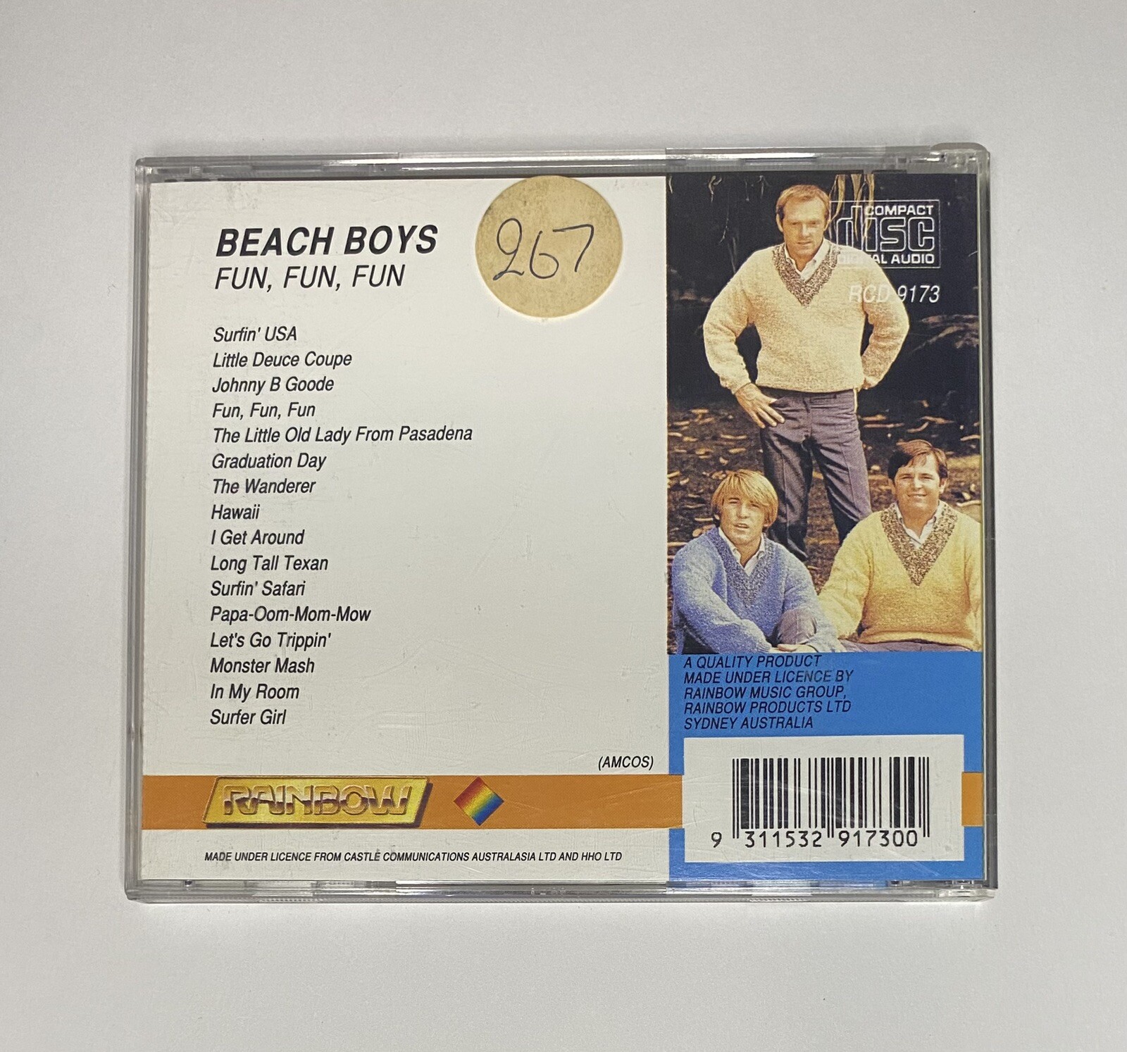 CD - THE BEACH BOYS / FUN FUN FUN - Rainbow Music Australia - RCD9173 ...