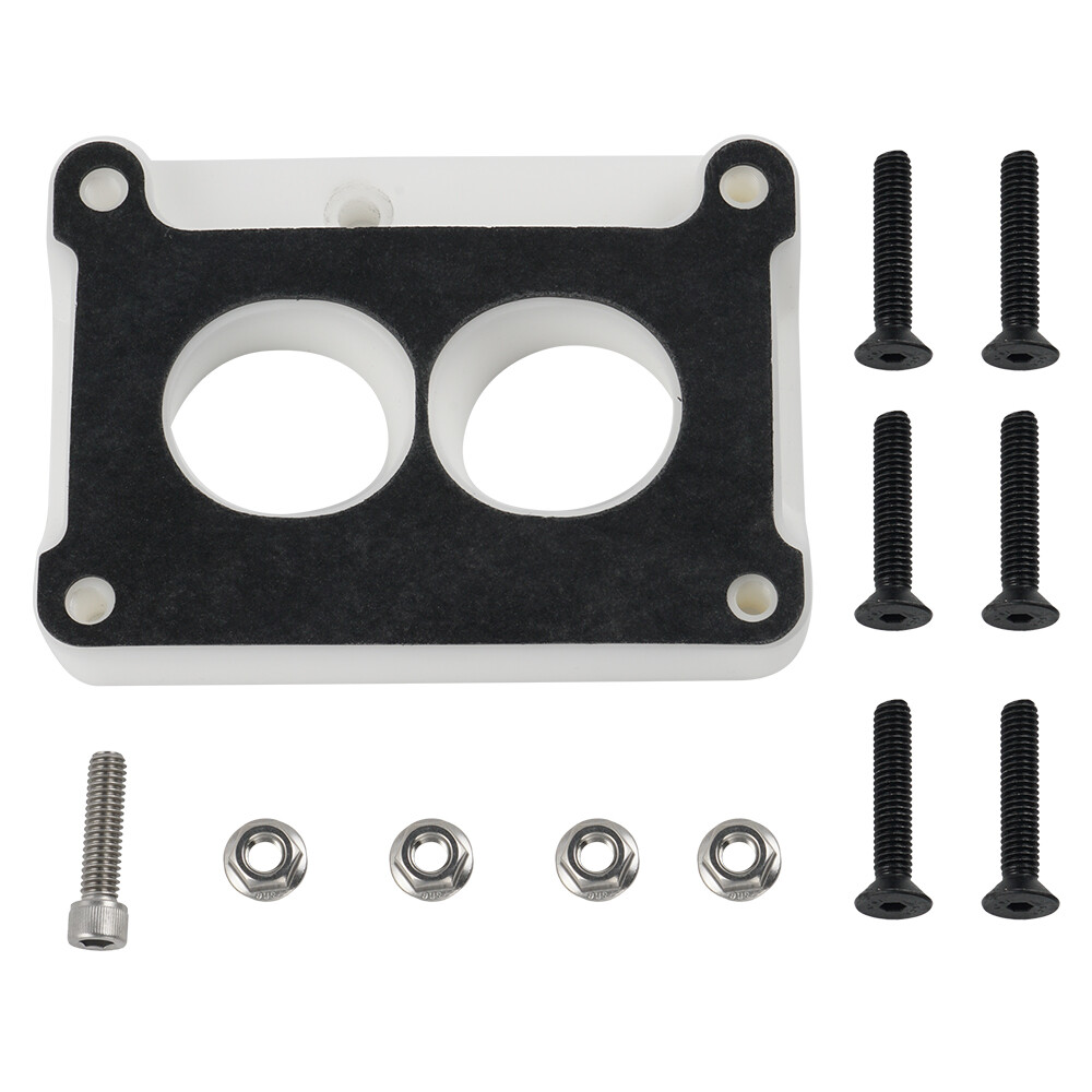 TBI Adapter 2 Barrel 4412 350 500 CFM to TBI Intake 1.75 For Chevy For ...