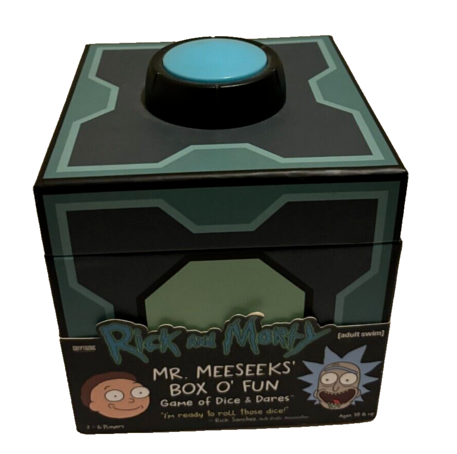 Rick And Morty Mr. Meeseeks Box O' Fun Game Of Dice & Dares (Adult Swim ...