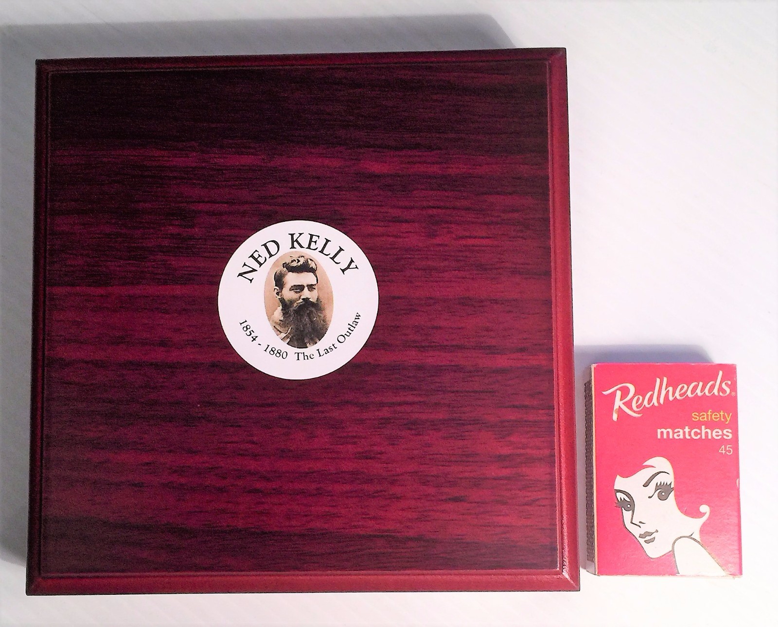 "NED KELLY" Outstanding Boxed Set of 4 Col/Printed 999 24k Gold plated ...