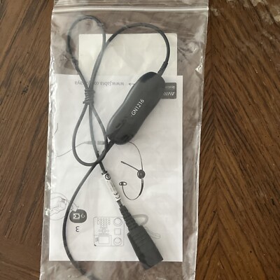 NEW Jabra Cord GN1216 Avaya Microphone Volume Control Cord - New in ...