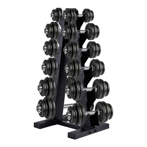 Compact Heavy Duty Dumbbell Storage Rack For Home Gym Holds up to 500 ...