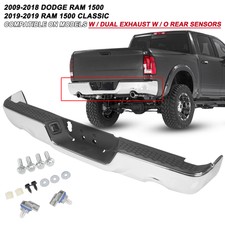 2009-2012 Dodge RAM 1500 Chrome Dual Exhaust Bumper OEM MOPAR ...