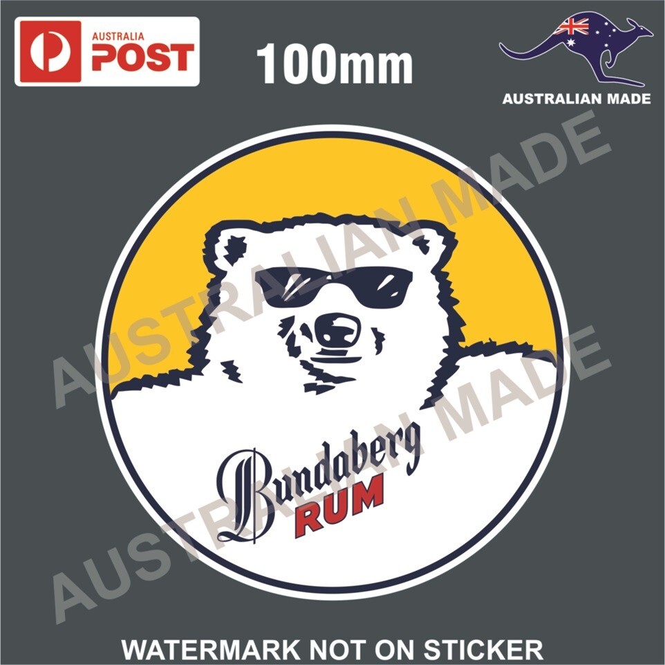 BUNDERBERG RUM STICKER BUNDY BEAR | eBay