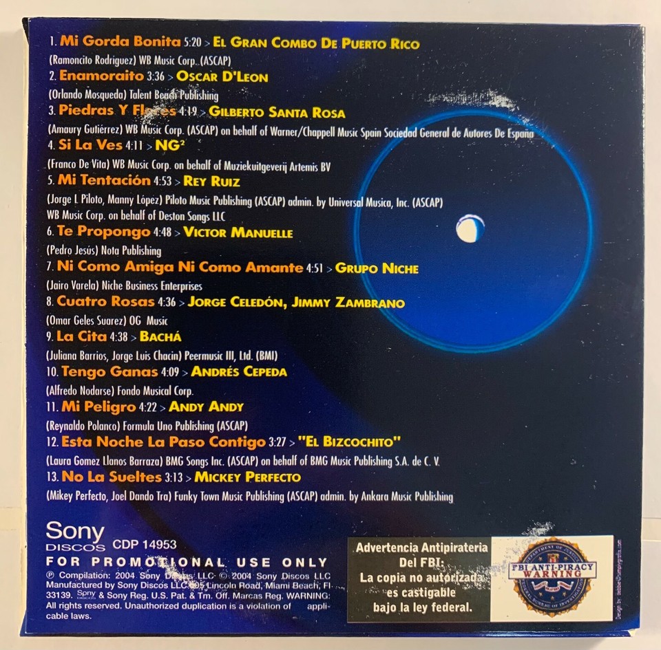 Various ‎– Sony Promo Sampler (CD, Compilation, Promo, Cardboard sleeve ...