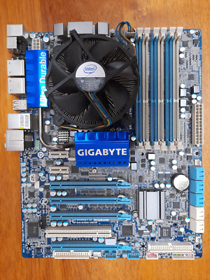 Gigabyte Intel X58 Motherboard GA-X58A-UD7, Intel i7CPU with Intel fan ...