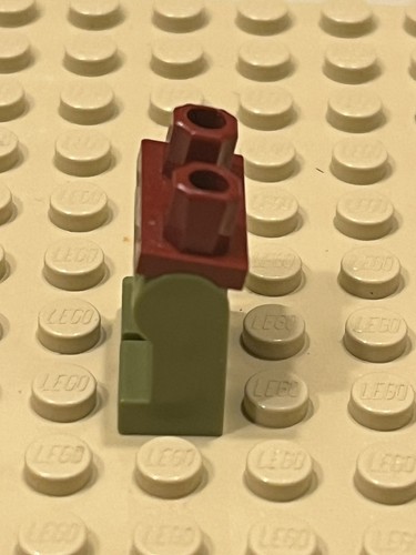 Lego New Dark Red Minifigure Olive Green Legs Tan Rope Belt and Claws ...