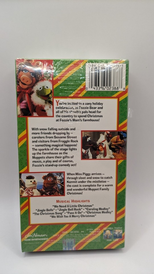 Muppet Family Christmas (VHS 1998) Factory SEALED NOS Sesame Street ...