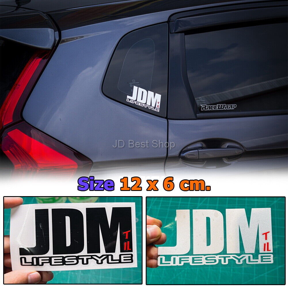 JDM LIFESTYLE Jap Car Trucks Stickers Dicut Vinyl Decal Glass Corner ...