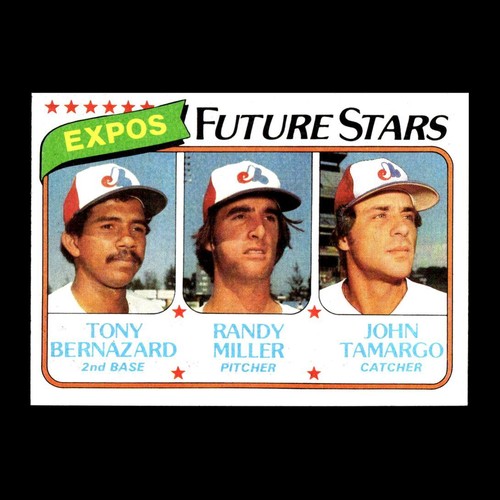 Expos Tony Bernazard/Randy Miller/John Tamargo 1980 Topps Rookie #680 ...