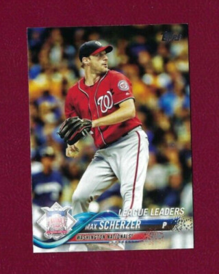 2018 Topps Series 1 #346 Max Scherzer Washington Nationals Baseball ...