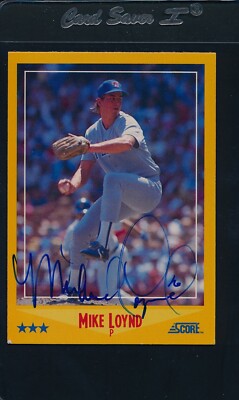 1988 Score #491 Mike Loynd Rangers Signed Auto *30624 | eBay