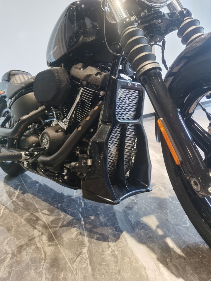 Black Chin Fairings Spoiler Radiator For Harley Breakout FXBR 117 2018 ...
