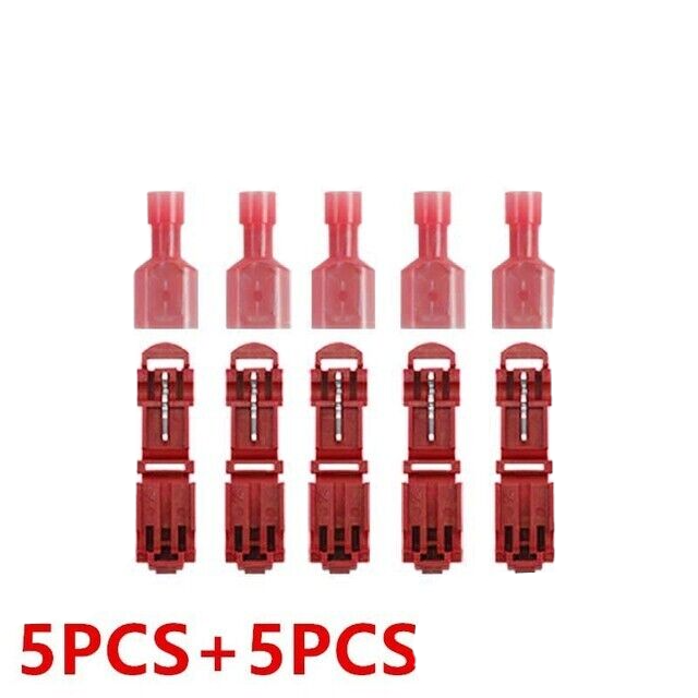 10 Red Quick Splice Scotch Lock T Tap Wire Crimp Cable Terminals ...