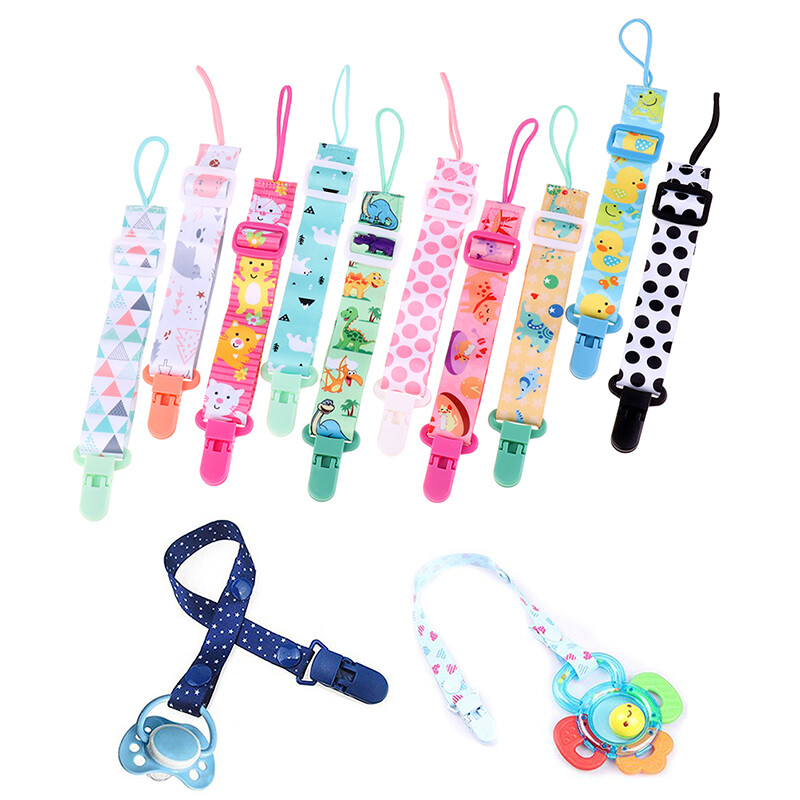 1Pc Adjust Baby Pacifier Clip Chain Dummy Holder Soother Pacifier Clips ...