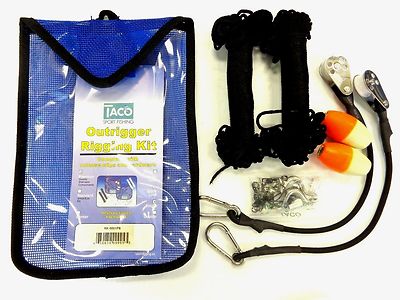 Taco Boat Outrigger Premium Rigging Kit Black f/1 Pair Outriggers RK ...