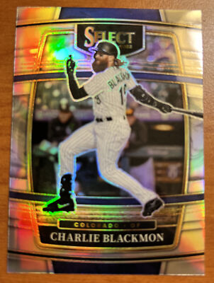 2022 Panini Select CHARLIE BLACKMON Holo Silver Prizm #77 COLORADO ...