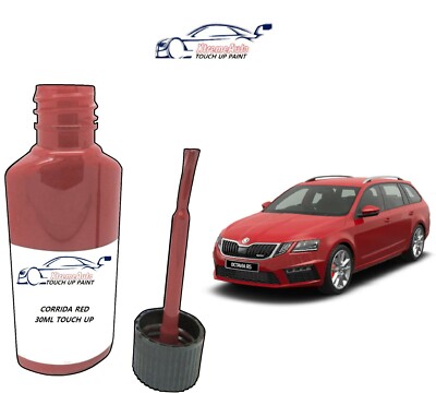 For Skoda CORRIDA RED 8151 PAINT TOUCH UP KIT 30ML OCTAVIA FABIA YETI ...