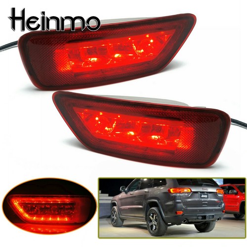 Red LED Rear Bumper Tail Fog Light For Jeep Grand Cherokee WK2 2011-18 ...