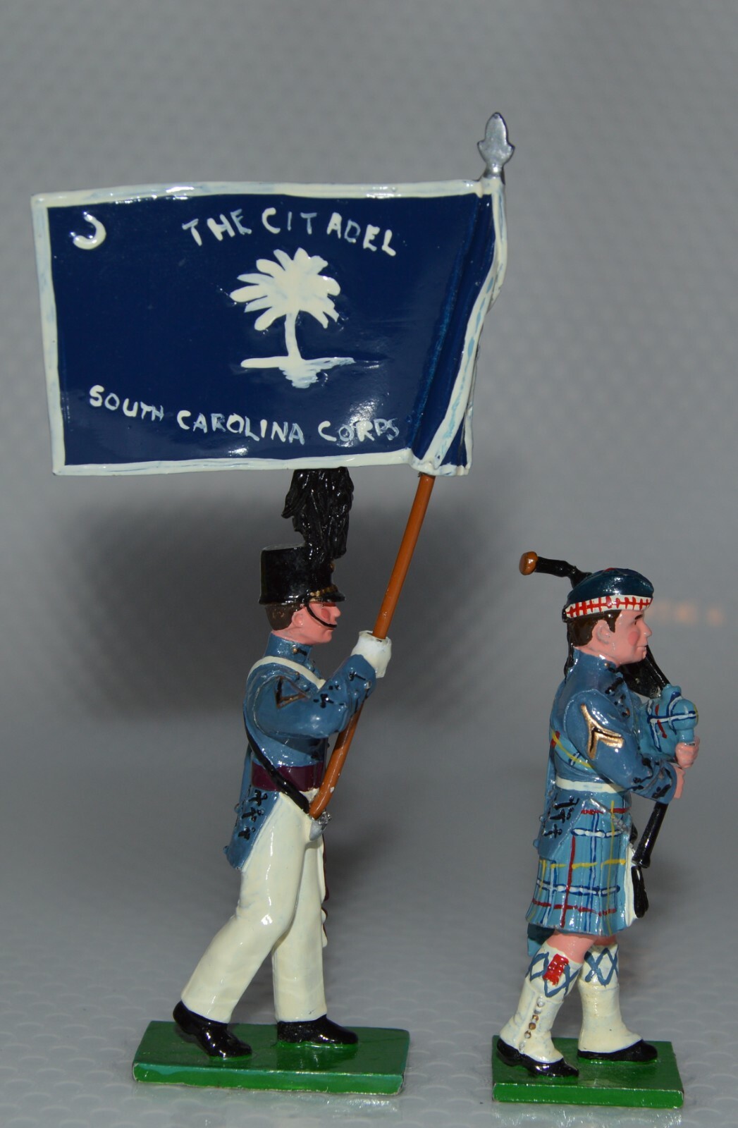 Trophy of Wales "Citadel Summerall Guards Flag Bearer & Piper" *AA ...