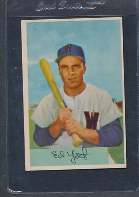 1954 Bowman #072 Ed Yost Senators EX *986 | eBay