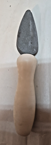 Vintage Handheld Grinding Stone; Plastic Handle | eBay