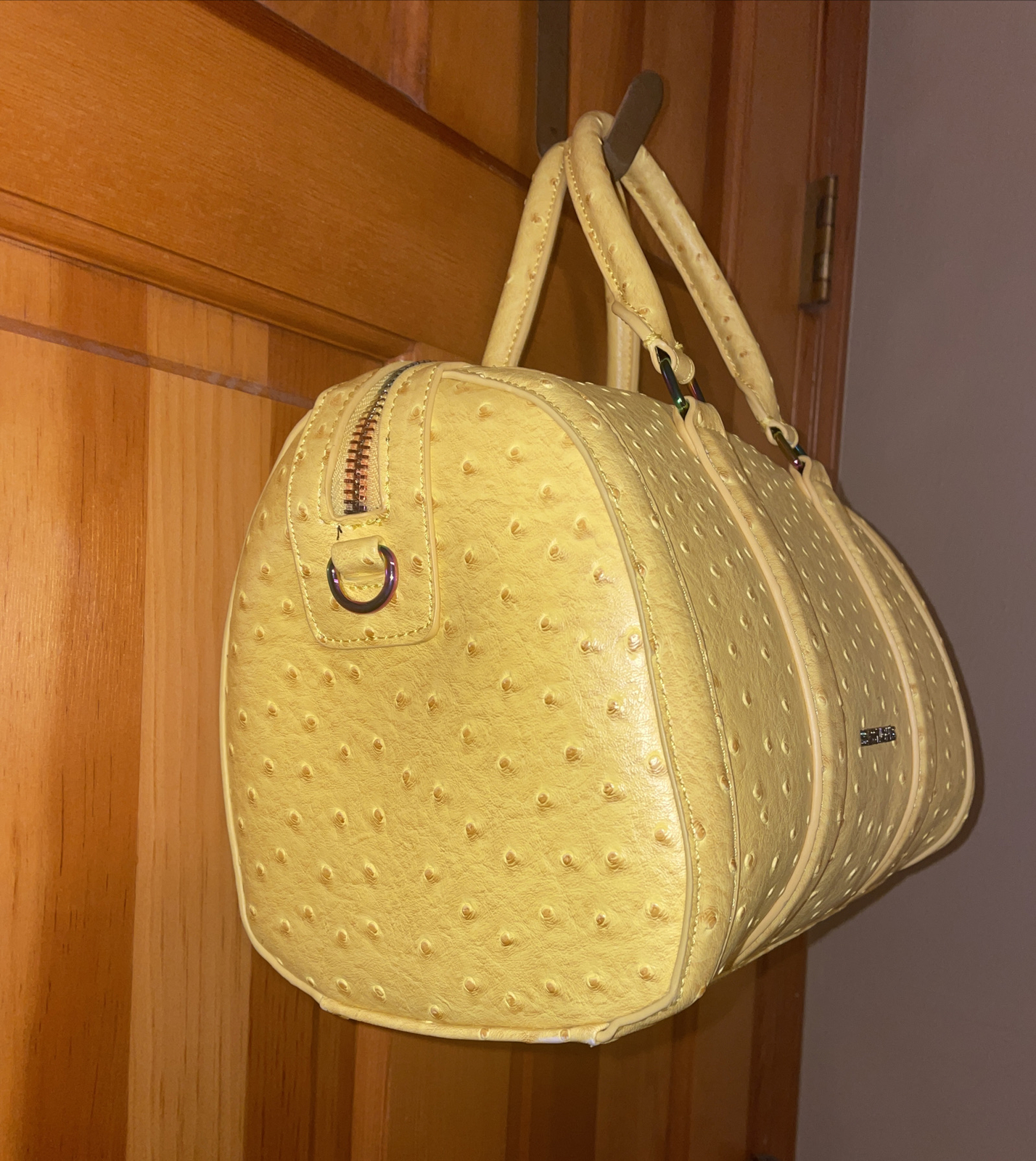 Sassy Jones Dottie Ostrich-Embossed Satchel Yellow SOLD OUT! BEAUTIFUL ...