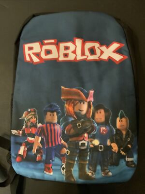 ROBLOX Backpack School Book Bag Backpack 17” Straps Side Pockets Black ...