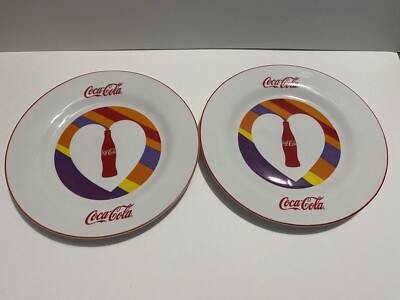 Coca Cola Plates Dessert Plate Set Delicious Refreshing 2012 (NEW ...
