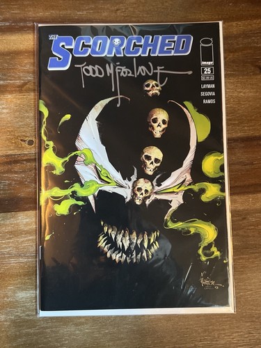 SPAWN SCORCHED #25 COVER B GLAPION VARIANT Signed W/COA IMAGE HOHC 2024 ...